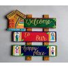 Colorful Family Nameplate – Welcome to Our Happy Place