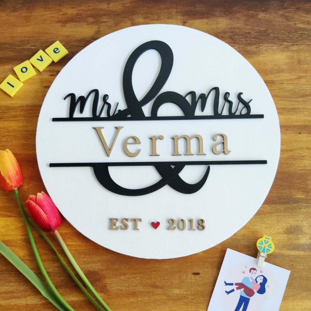 Wooden Nameplate Design Online For Home | HITCHKI