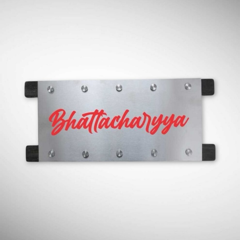 Premium ACP Stainless Steel Nameplate with Brushed Finish