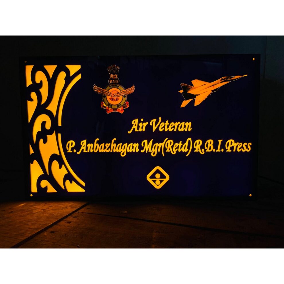 Customized Army Nameplates With Photos | HITCHKI