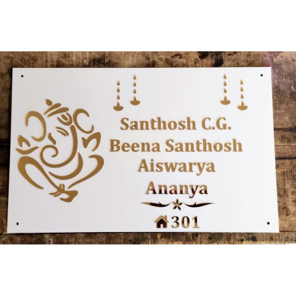 Acrylic Customized Home Name | For Home Online