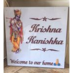 Acrylic LED Krishan ji Design House Name Plate