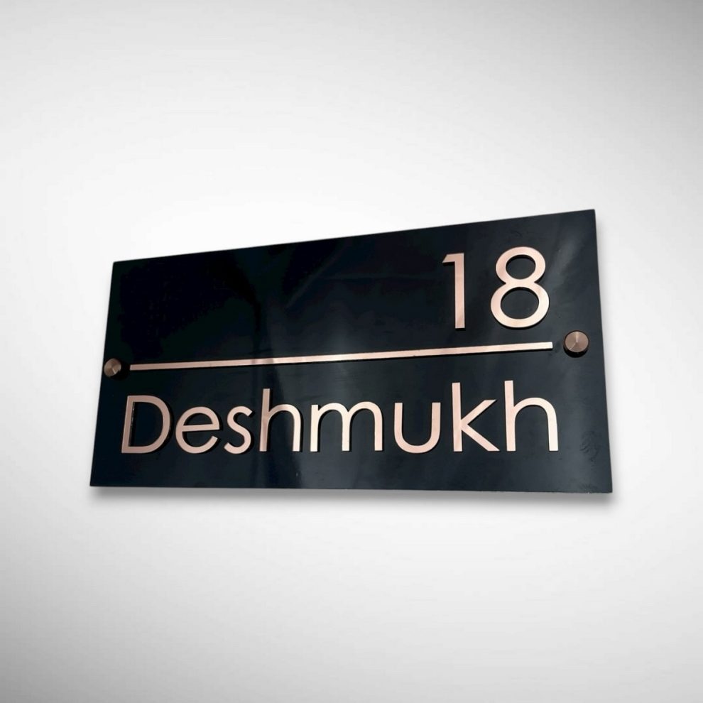 Deshmukh’s ACP-Based Acrylic Letter Nameplate