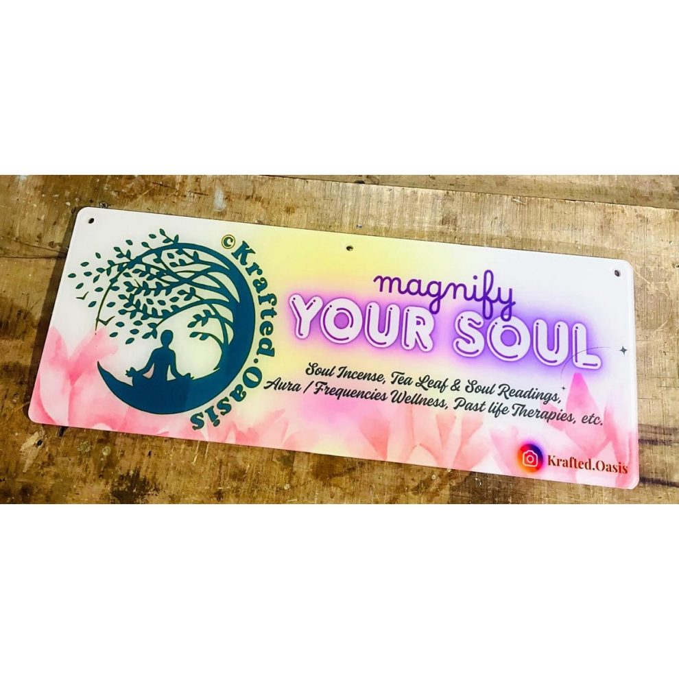Acrylic Multicolor Printed Wall Name Plate | Customizab
