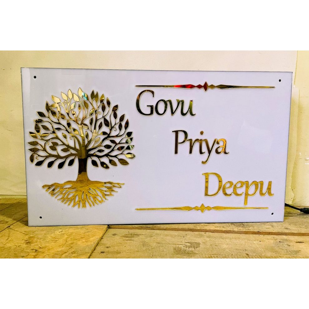 Acrylic Waterproof LED Name Plate Customized