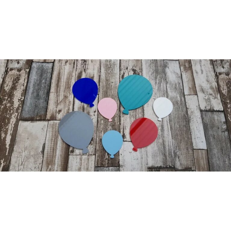Acrylic Balloon Shape Craft Cutting (10 Pcs) | HITCHKI