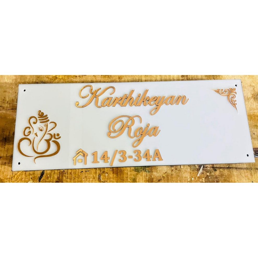 Acrylic Led House Name Plate For Entry Way | Design Online