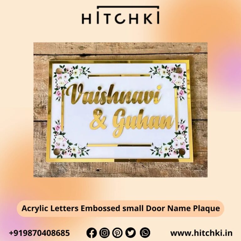 Small Door Name Plaque Add Elegance to Your Entrance