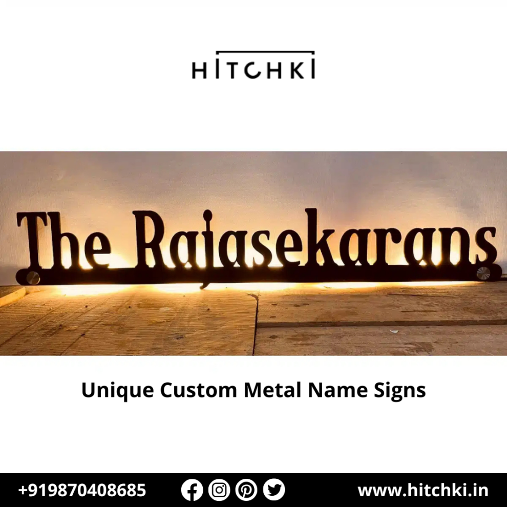 Beautiful Metal Name Signs | Add a Touch of Elegance