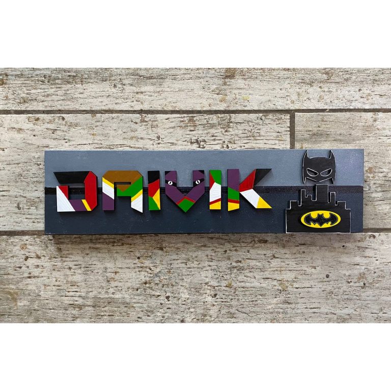 Good Quality Batman Kids Nameplate | HITCHKI