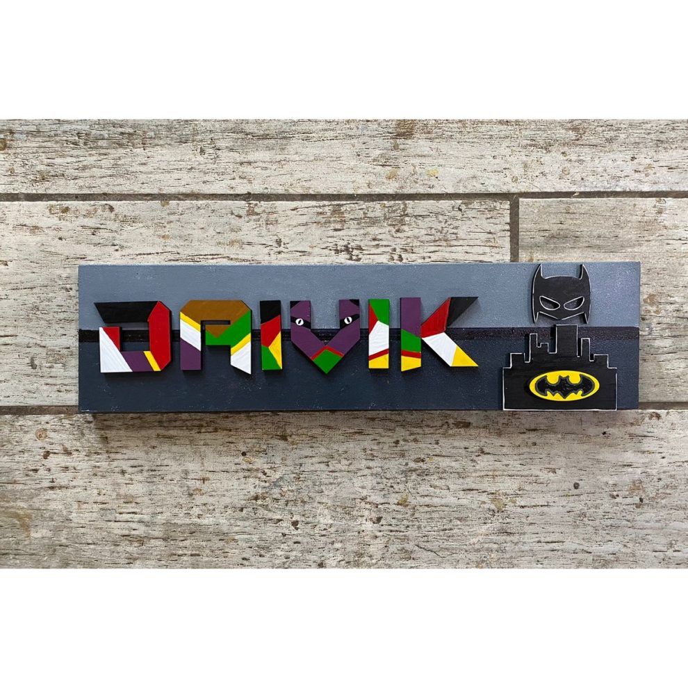 Good Quality Batman Kids Nameplate | HITCHKI