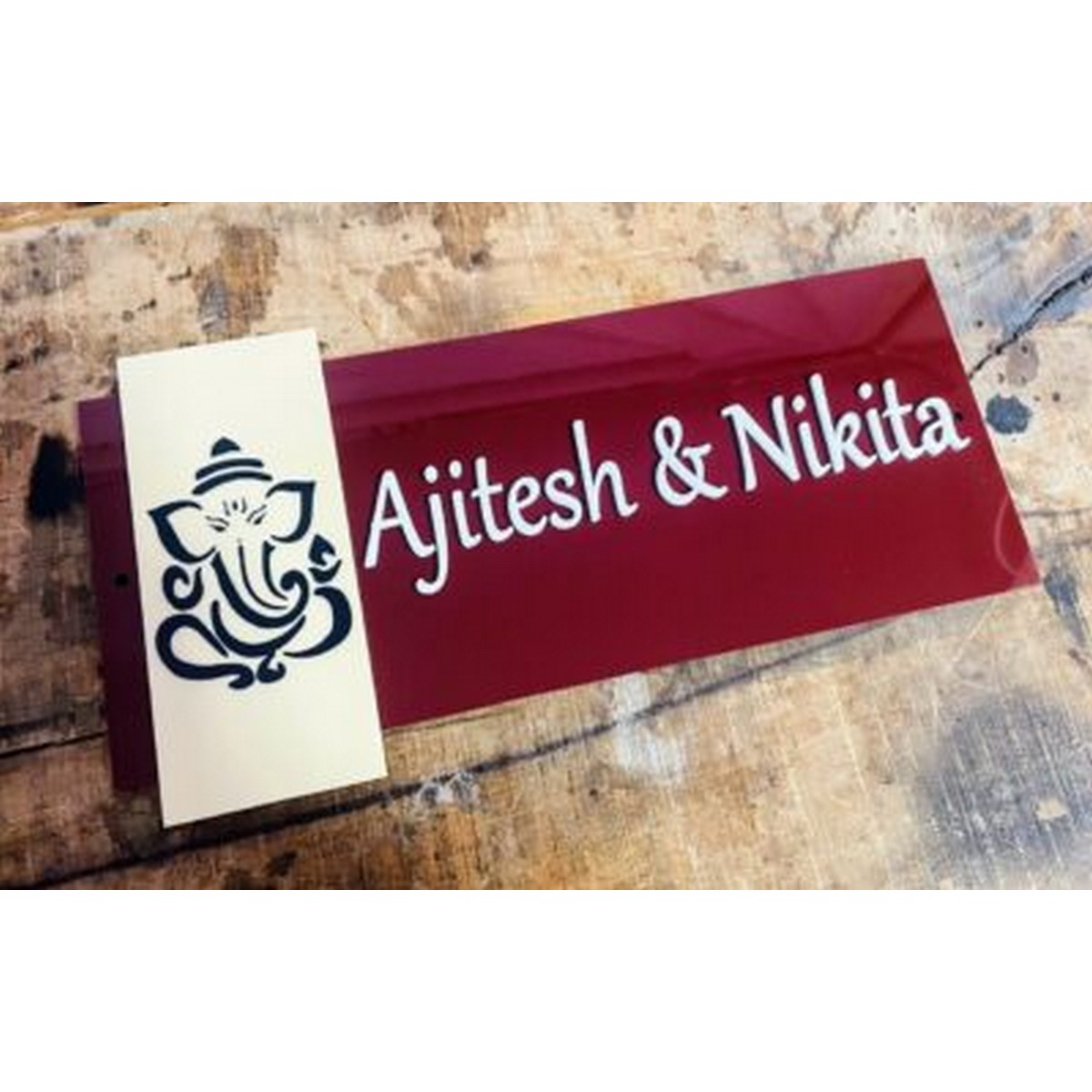 Home Name Plate | Customizable Acrylic 3D Embossed Letters