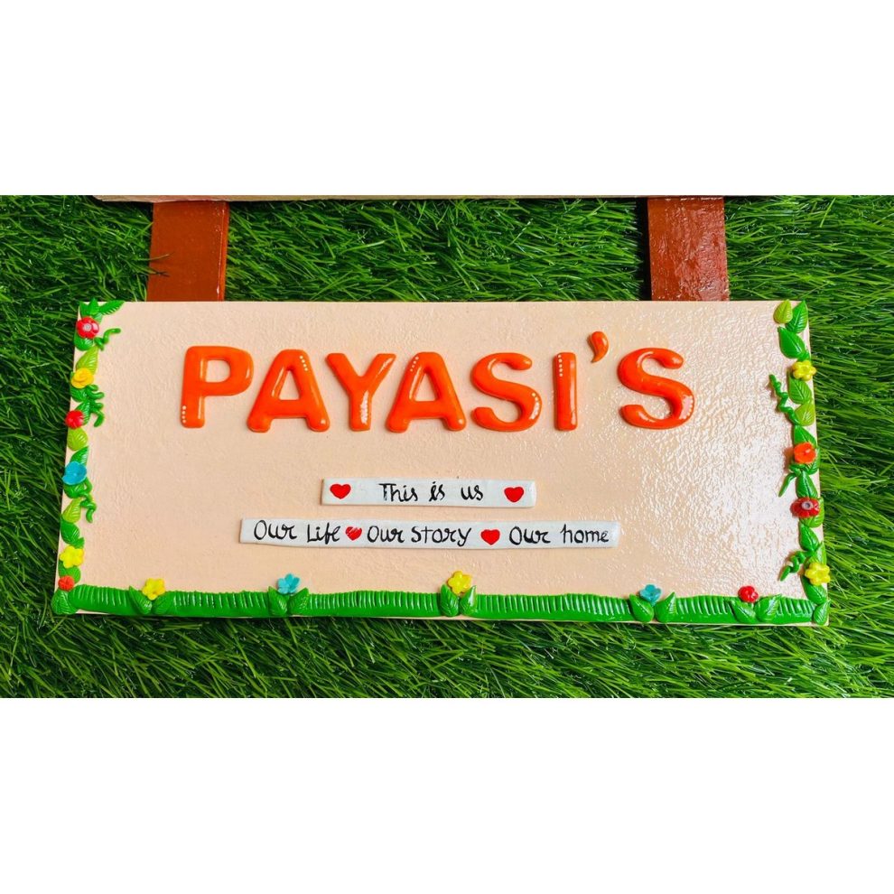 Beautiful Customized Family Nameplate For Your Home