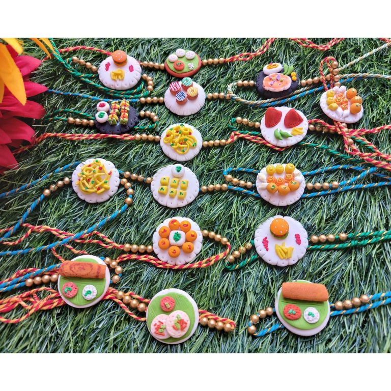 Beautiful Handmade Ganesha Rakhi Customizable