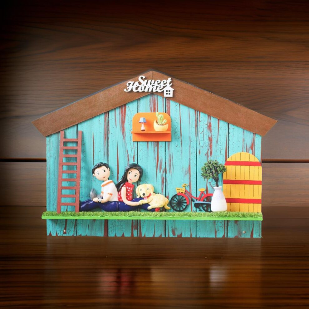 Beautiful Handcrafted Hut Shaped Nameplate | Customized