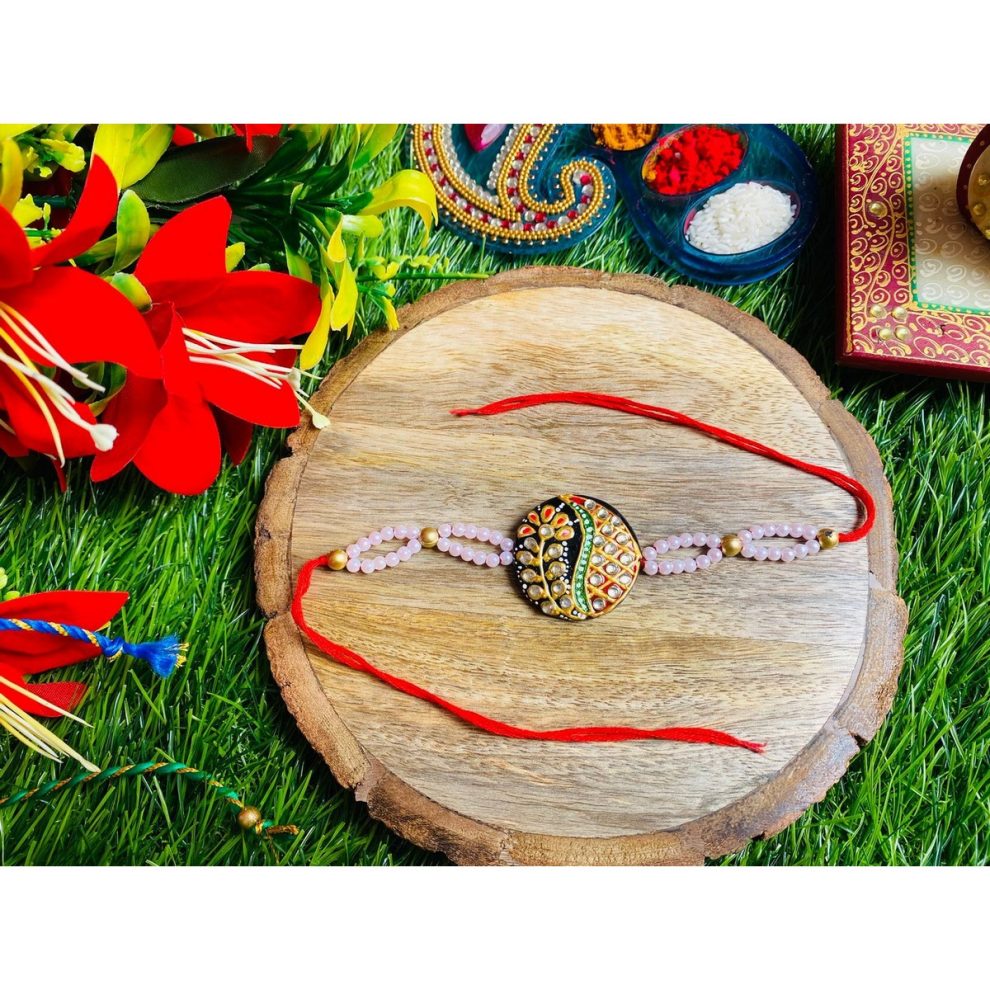 Beautiful Designer Flower Rakhi For Your Brother | Online