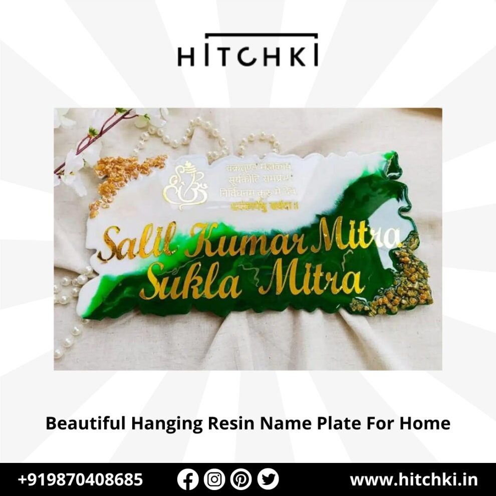 Hanging Resin Name Plate - Add Charm and Personalization