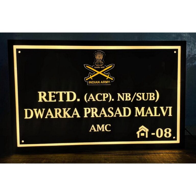Customized Army Nameplates With Photos | HITCHKI