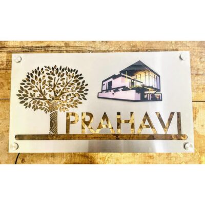 Personalized Waterproof LED Name Plate | Stainless Steel