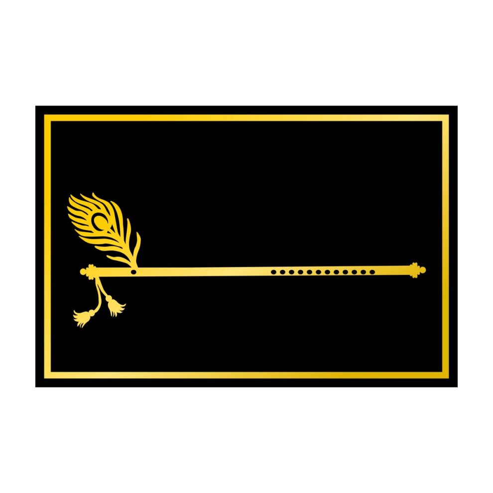 Elegant Black ACP Nameplate with Acrylic Letters – Nandanvan