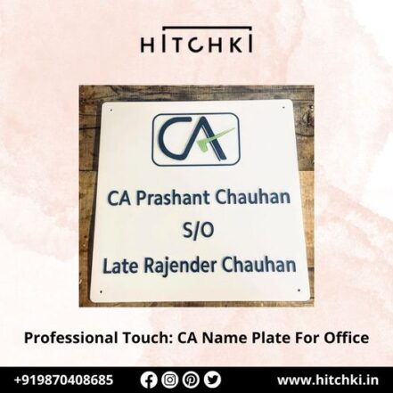 Customized Name Plate for Table Desk | Personalized Elegance