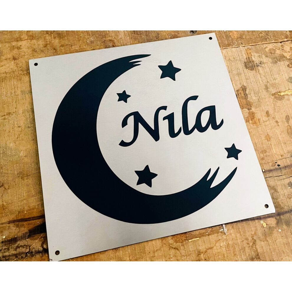 CNC Laser Engraved Metal House Name Plate