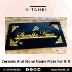 Ceramic and Stone Name Plate - A Thoughtful Gift