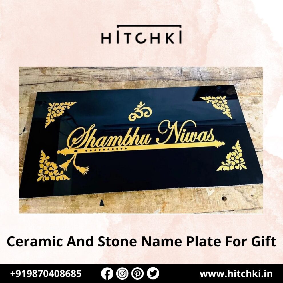 Ceramic and Stone Name Plate - A Thoughtful Gift