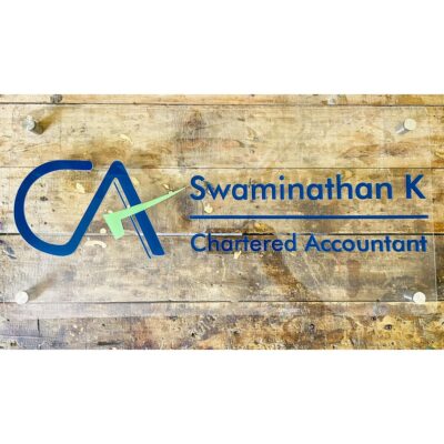 Chartered Accountant Acrylic Nameplate Customized