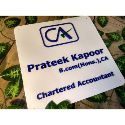 Chartered Accountant Nameplate Customizable