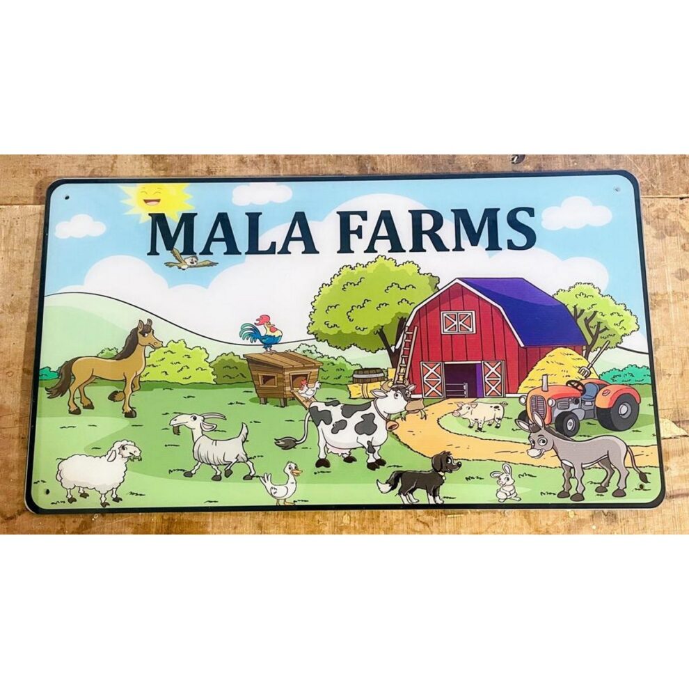 Multicolor Printed Name Plate 🌟 ColorSplash Elegance