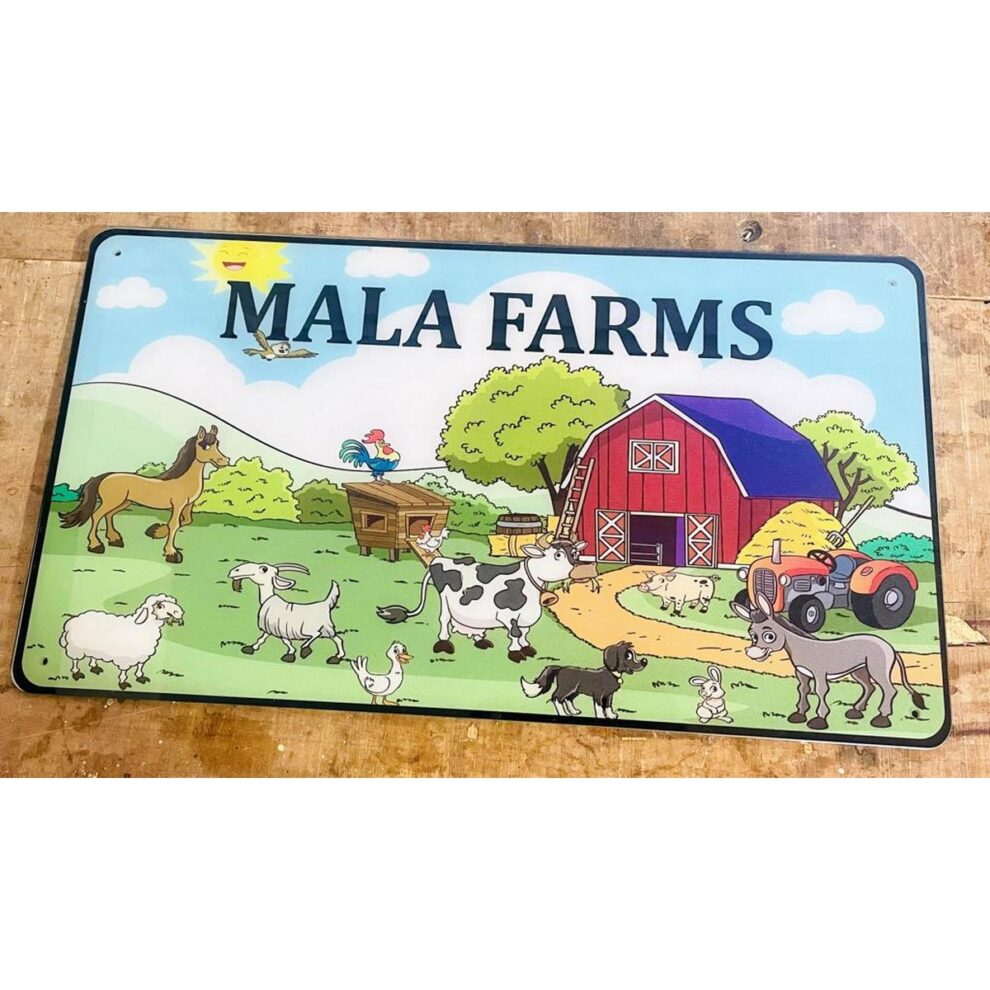 Multicolor Printed Name Plate 🌟 ColorSplash Elegance