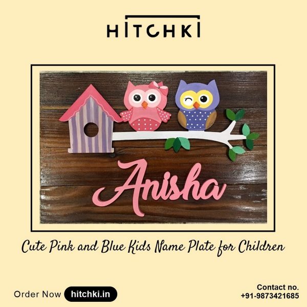 Colourful And Dynamic Small Nameplate | HITCHKI