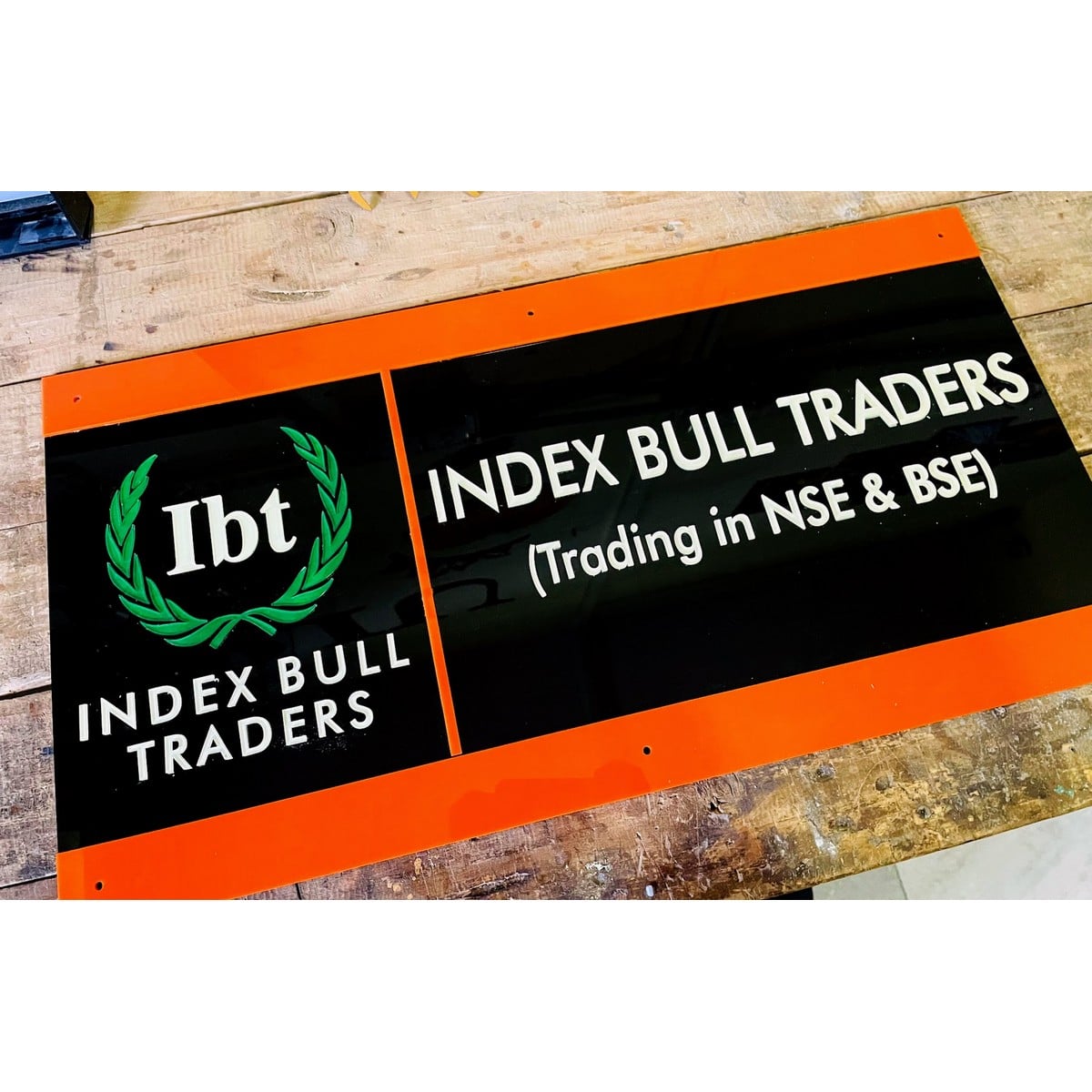 Company Acrylic Wall Name Plate - Customizable