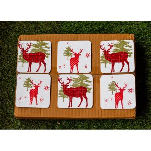 Creative Corner Christmas Themed Coaster Set