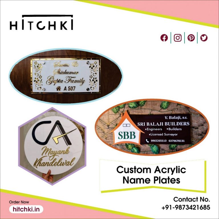 Custom Acrylic Nameplates From Hitchki | HITCHKI