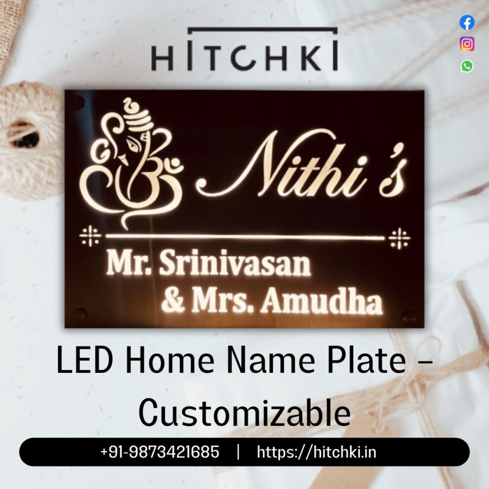 Custom LED Nameplates: Shine with Personalized Elegance