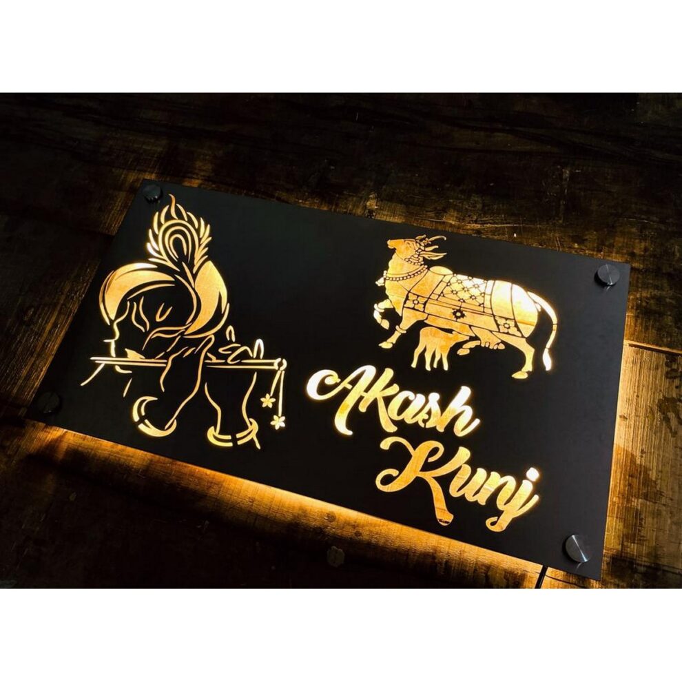 Stainless Steel Waterproof Led Name Plate | Customizable