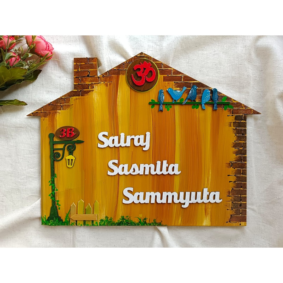 Buy Customized Wooden Nameplate Online in India | Hitchki
