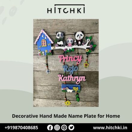 Decorative Handmade Name Plate from Hitchki to Your Home