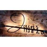 Metal CNC Laser Cut LED Home Name Plate | Customized