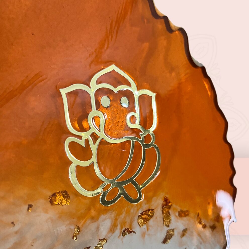 Diwali Special Pooja Platter | Orange and Transparent