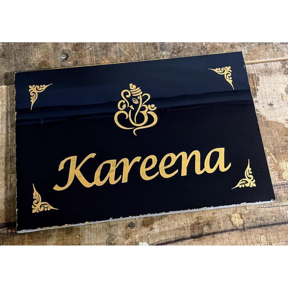 Granite Stone Engraved House Name Plate 🌟 Elegant Design