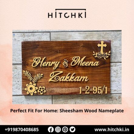 Personalized Wooden Name Plate | Warm Up Your Doorway