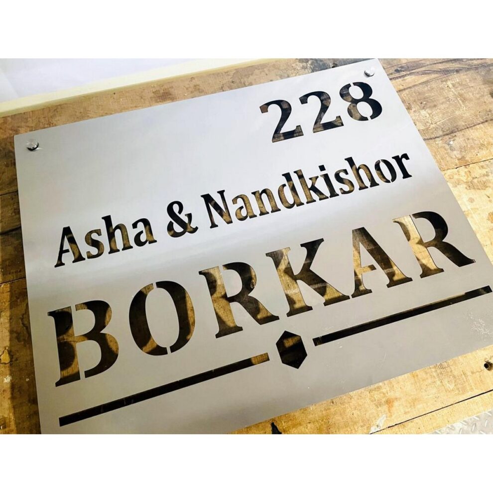 Laser Cut LED Waterproof Name Plate 💫 Elevate Your Space