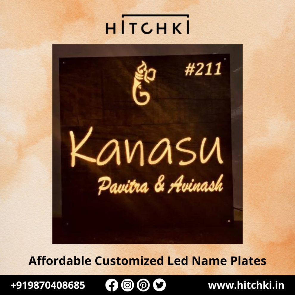 Customized LED Name Plates | Enhance Your Entrance