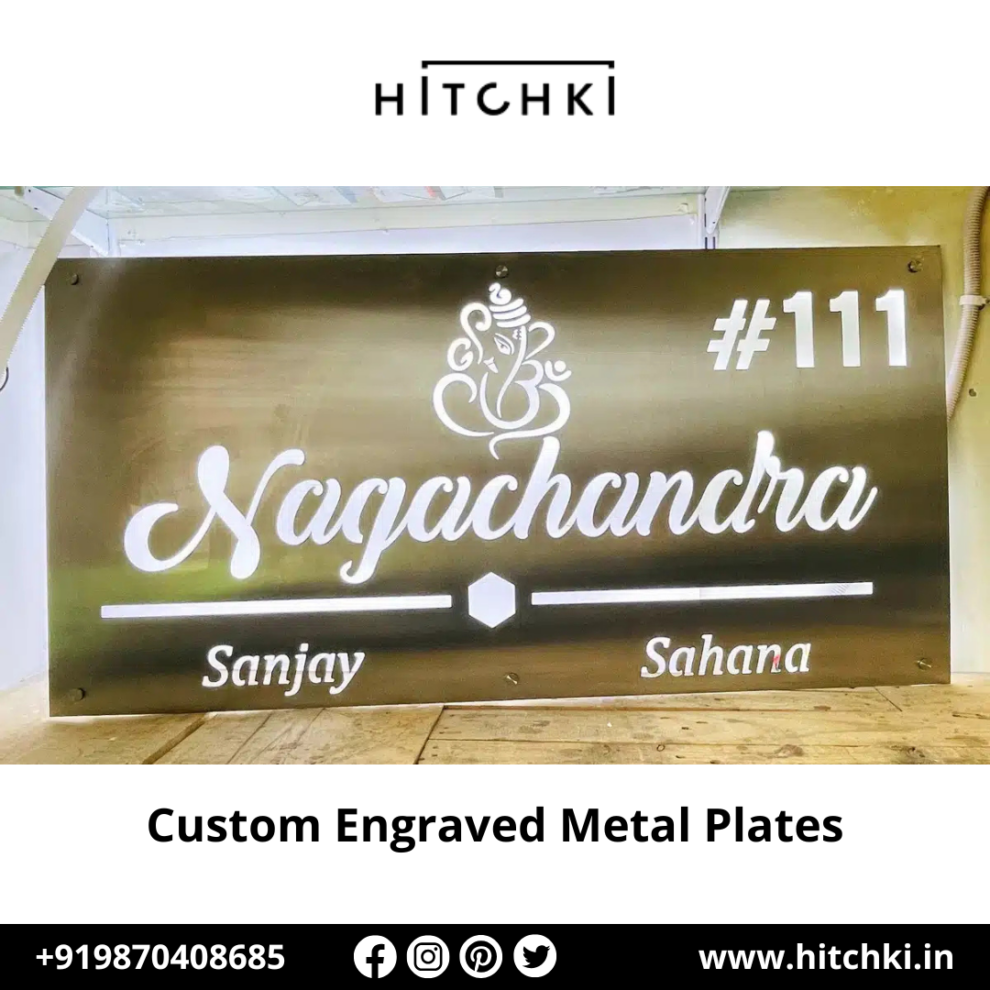 Custom Engraved Metal Name Plates | Enhance Your Space
