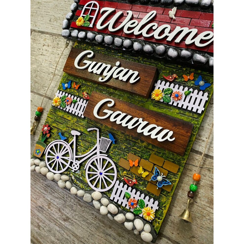 Garden Theme Nameplate Customized And Weatherproof