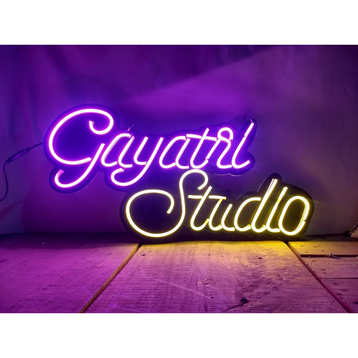 Beautiful Neon Name Plate | Perfect Fit for Your Door