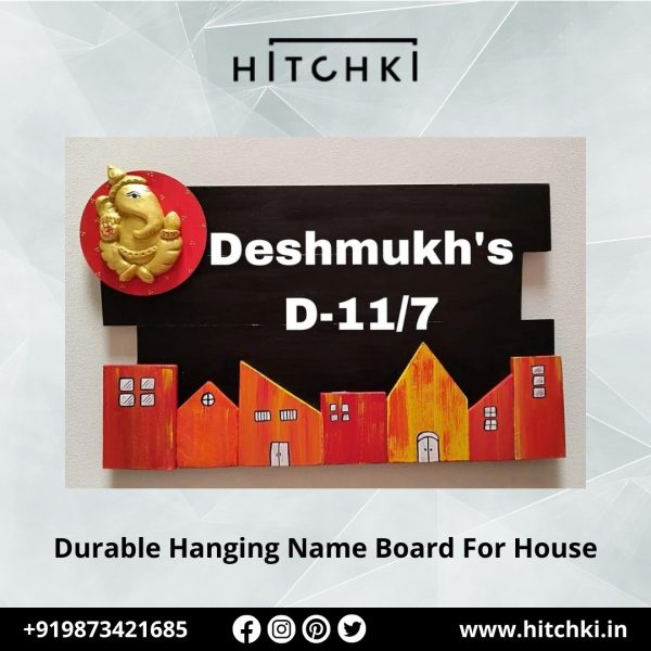 Personalized Hanging Name Board -Unique Touch to Your Home